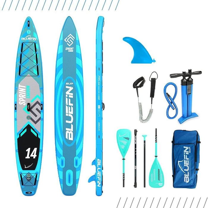 Sprint Carbon Inflatable SUP Board – Bluefin SUP