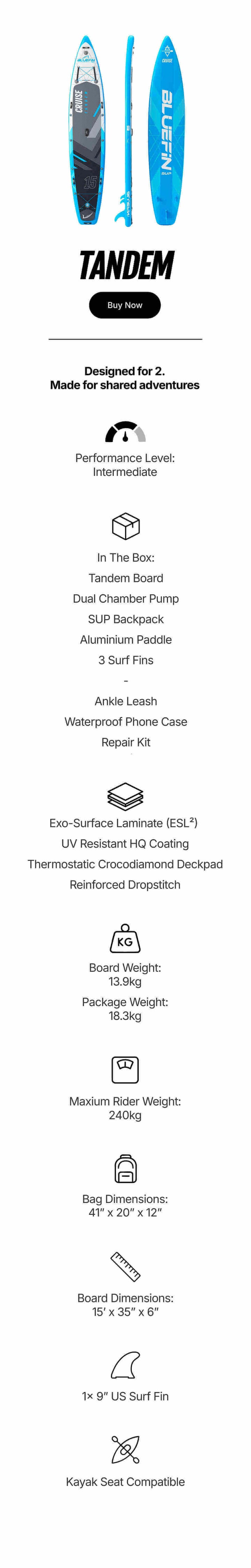Compare Boards – Bluefin SUP